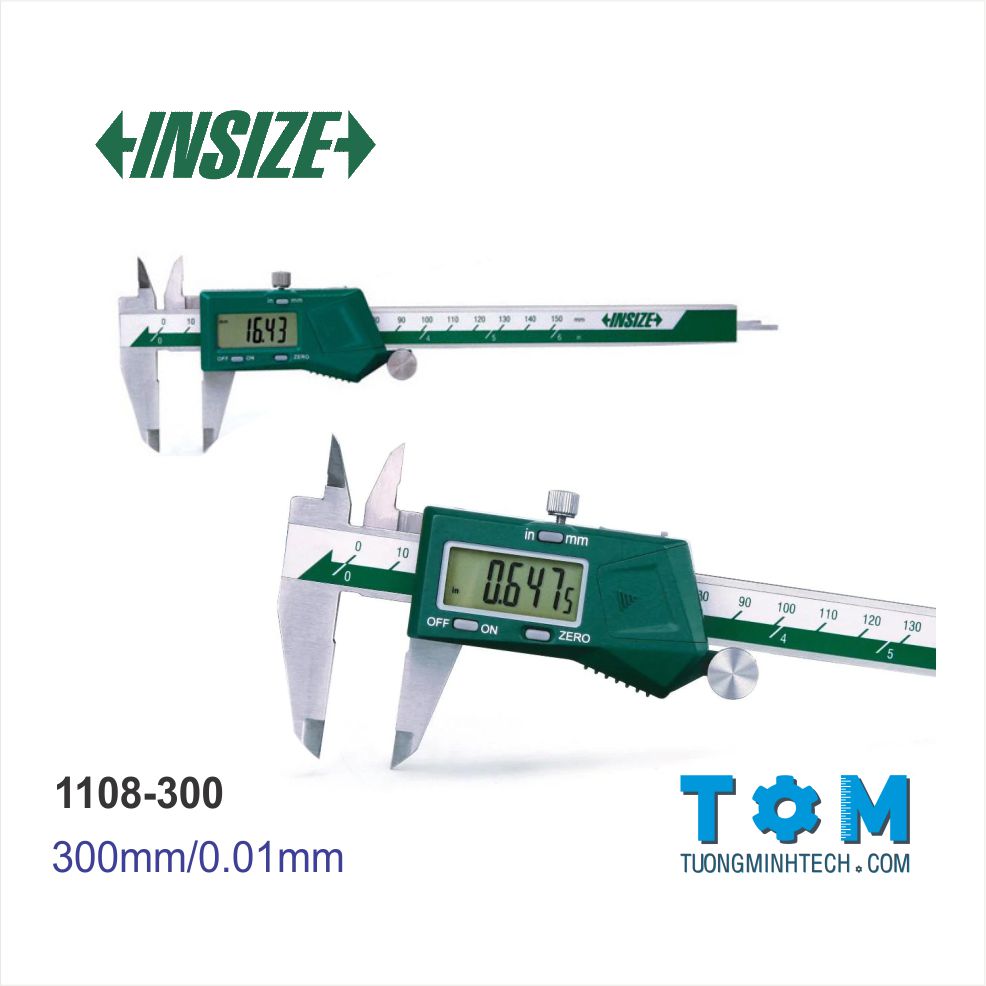 Thước cặp điện tử Insize 1108-300 300mm, Thước cặp điện tử đo zem